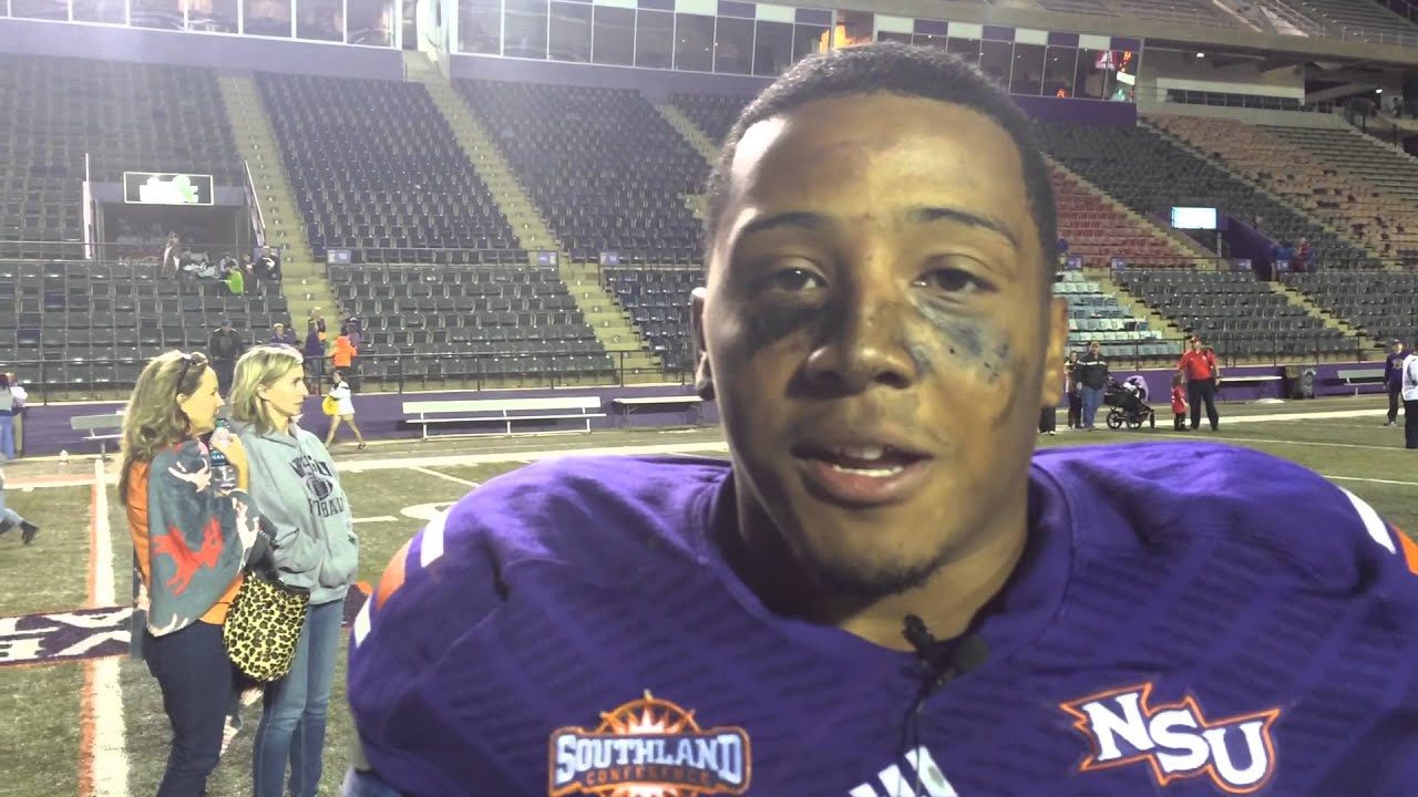 DeMard Llorens comments on 48-35 win against Lamar - YouTube