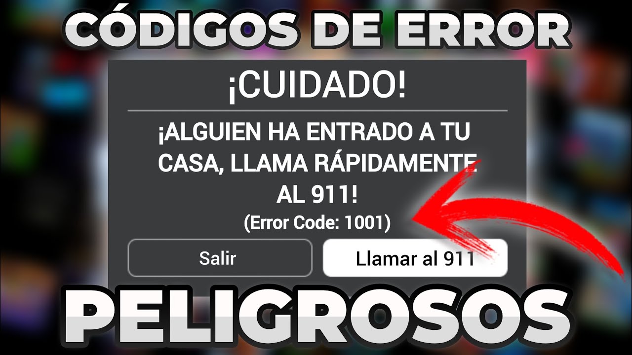 LOS CÓDIGOS DE ERROR MÁS PELIGROSOS DE ROBLOX - YouTube