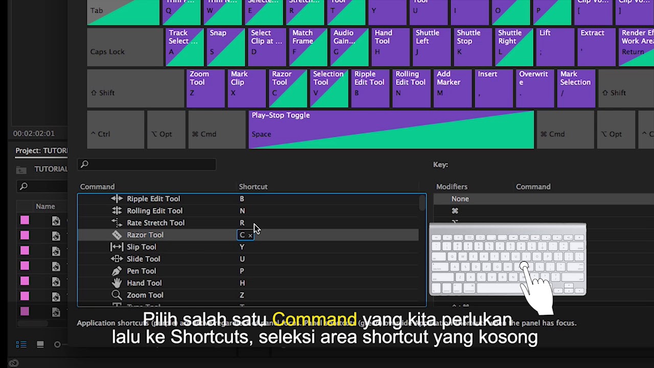 TUTORIAL Setting dan Custom Layout Keyboard Adobe Premiere PRO 2017 ...