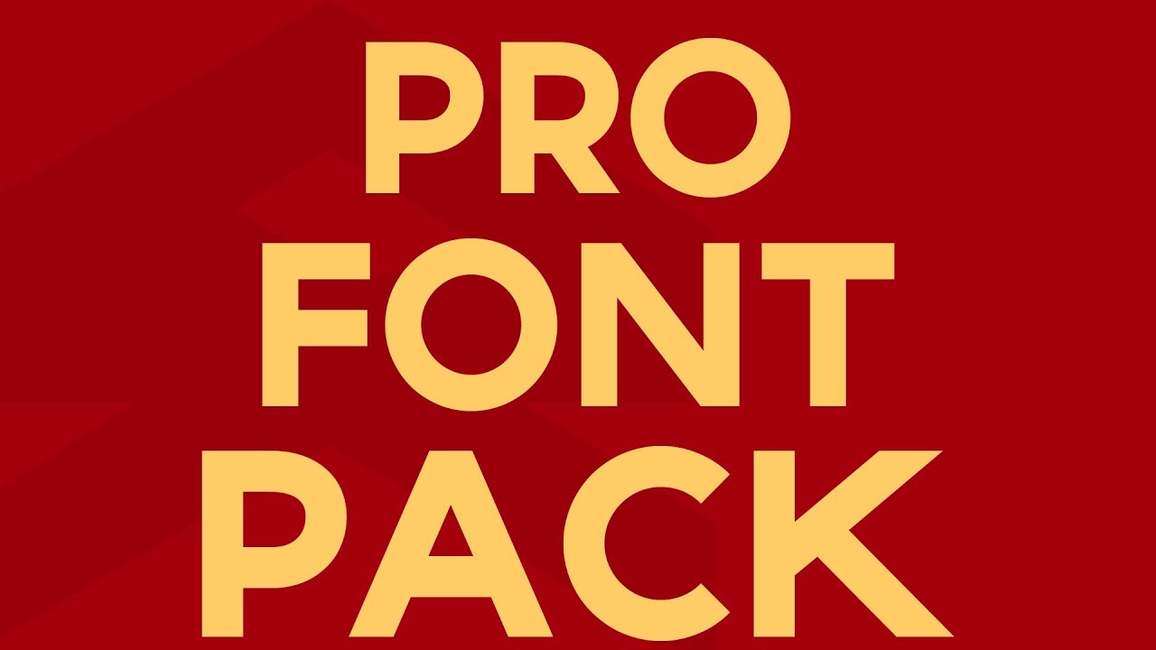 1500 Free Professional Font Pack - Download - YouTube