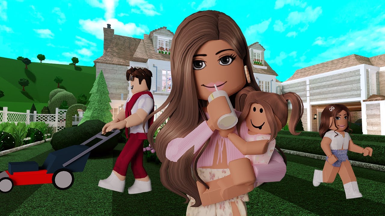 GARDENING WITH THE FAMILY | Bloxburg Roleplay - YouTube