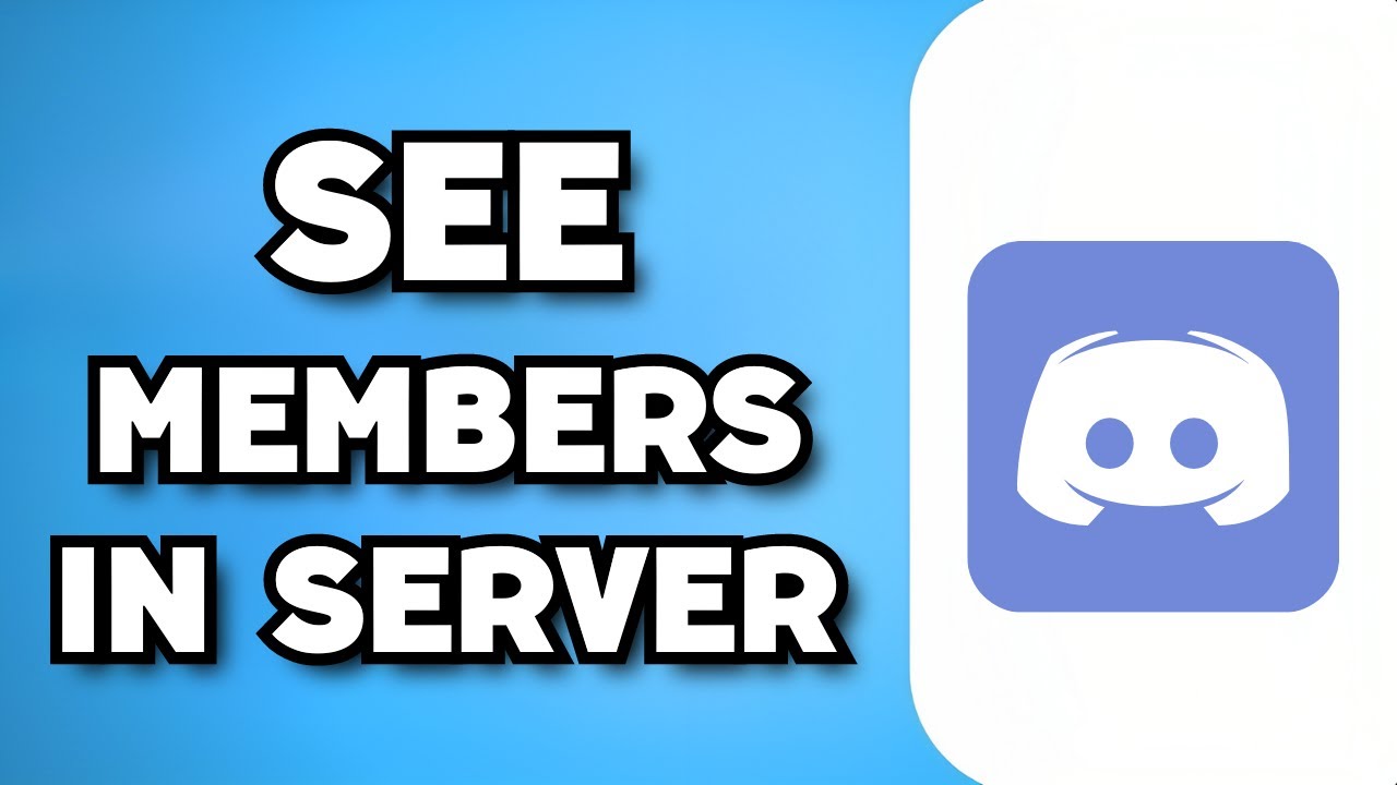 How To See Members in Discord Server (2023 Guide) - YouTube