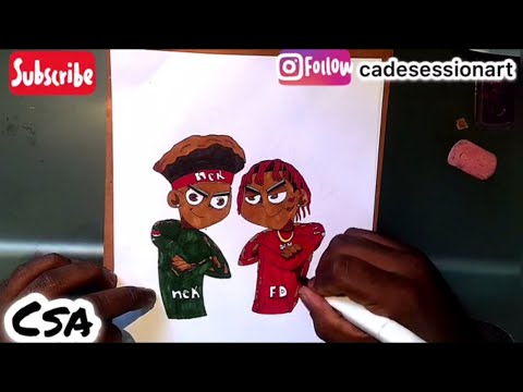 DRAWING DDG & FAMOUS DEX in | Danny Phantom Style - YouTube