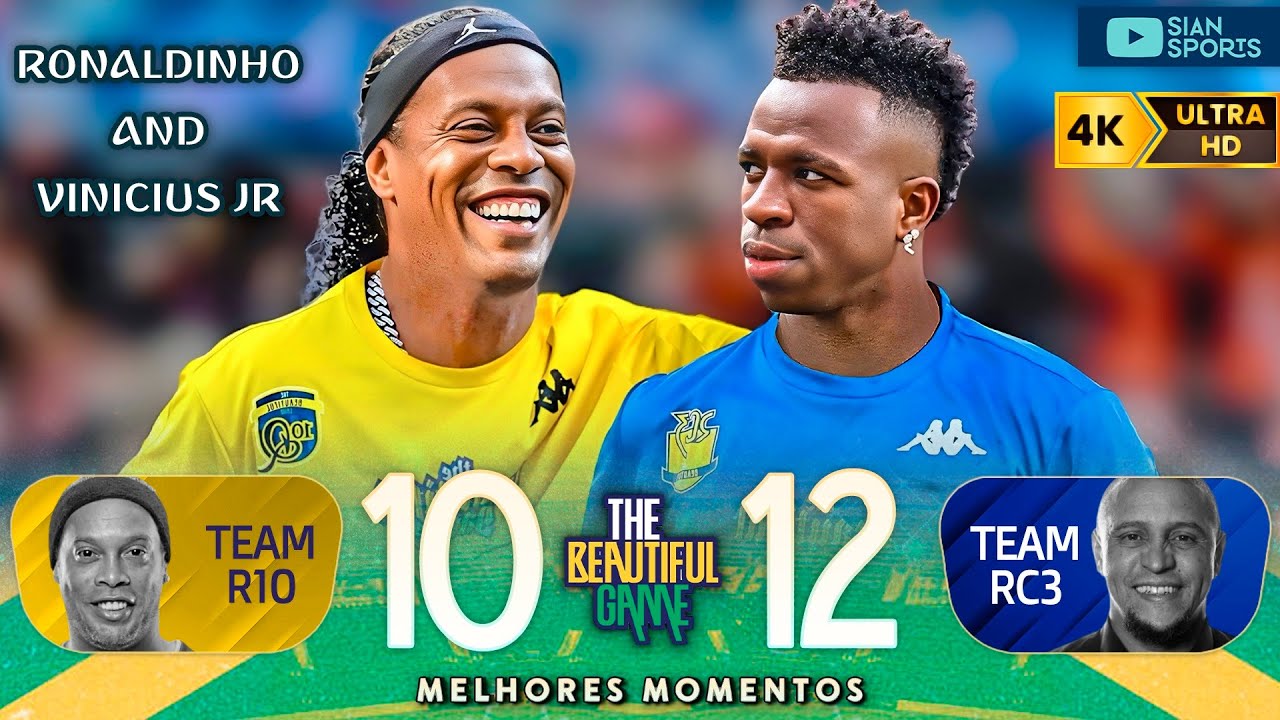 MATCH FULL OF LEGENDS! THERE WAS RONALDINHO AND VINI JR SHOWING ALL THE ...