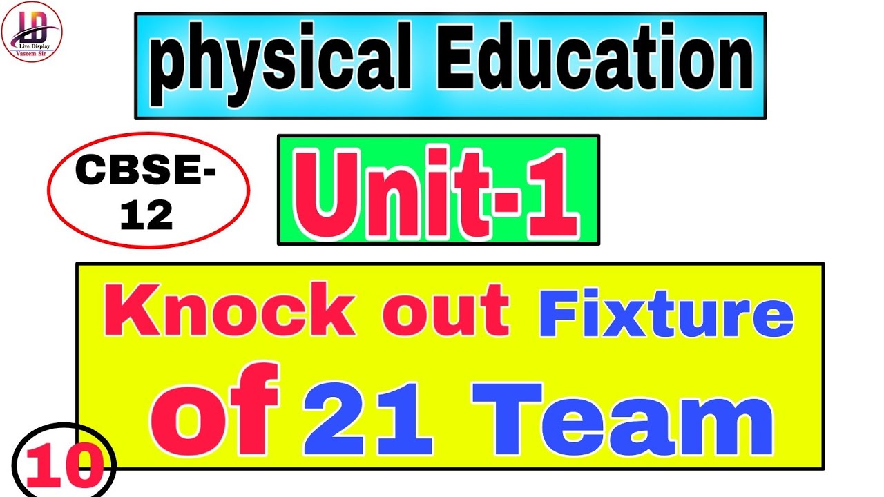 Knock out fixture of 21 teams | class 12 th | cbse | planning in sports ...