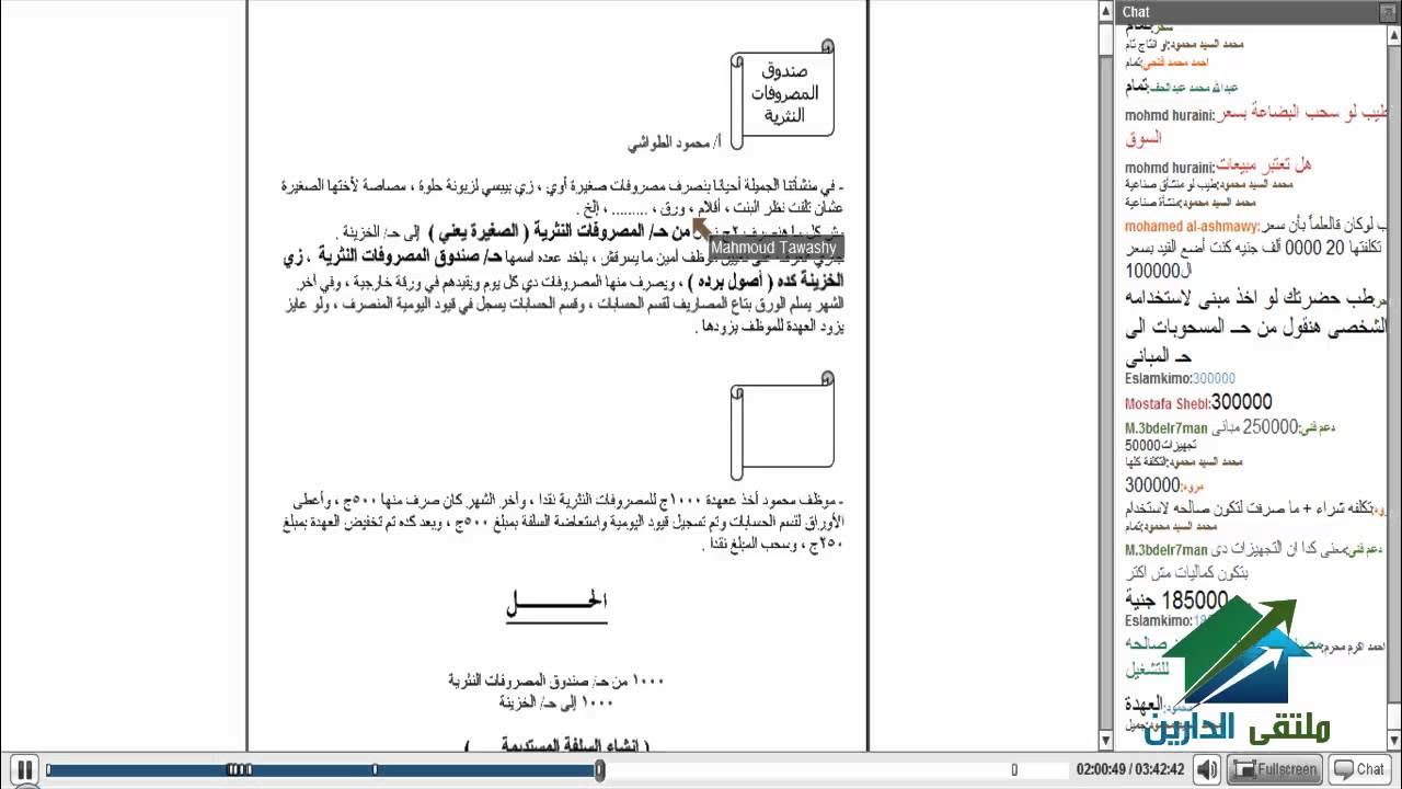 المحاسب المؤهل أكاديمية الدارين محاضرة 5 Youtube