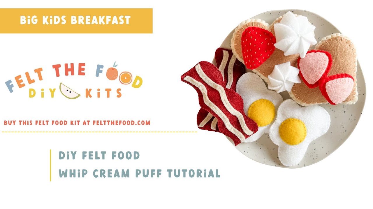 Felt The Food Whip Cream Tutorial - YouTube