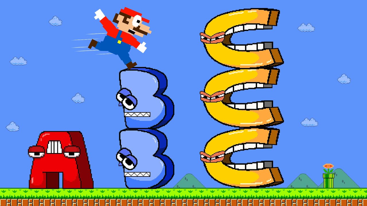 Mario vs The Giant Alphabet Lore (A- Z...) Mix Level Up | Game ...