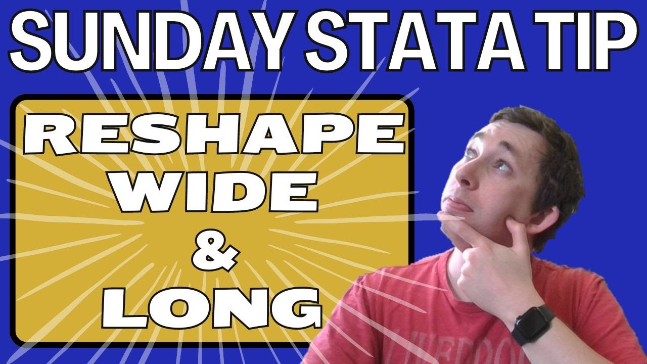 Reshape Long Reshape Wide Sunday Stata Tip Youtube