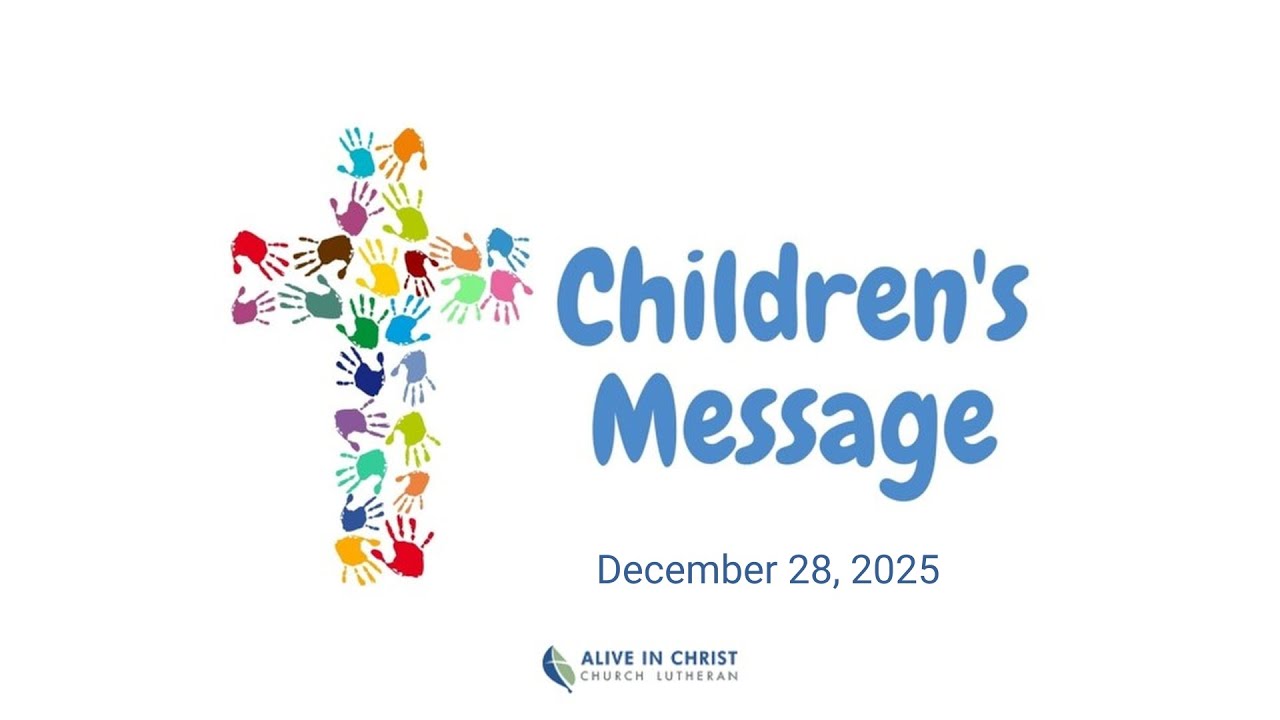 Children's Message: December 28, 2025 - YouTube