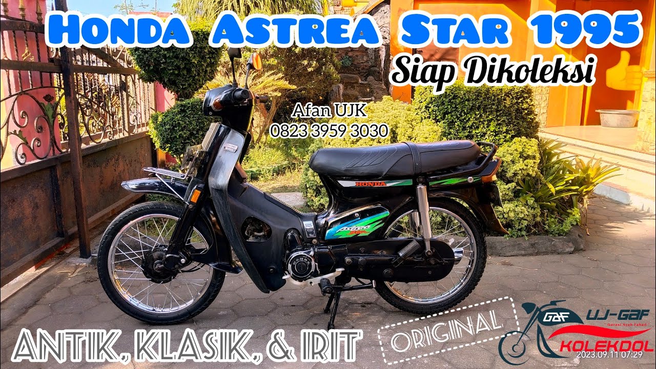 ORIGINAL HONDA ASTREA STAR 1995, MESIN JOSS PLAT L SURABAYA, UNIT RAPI ...