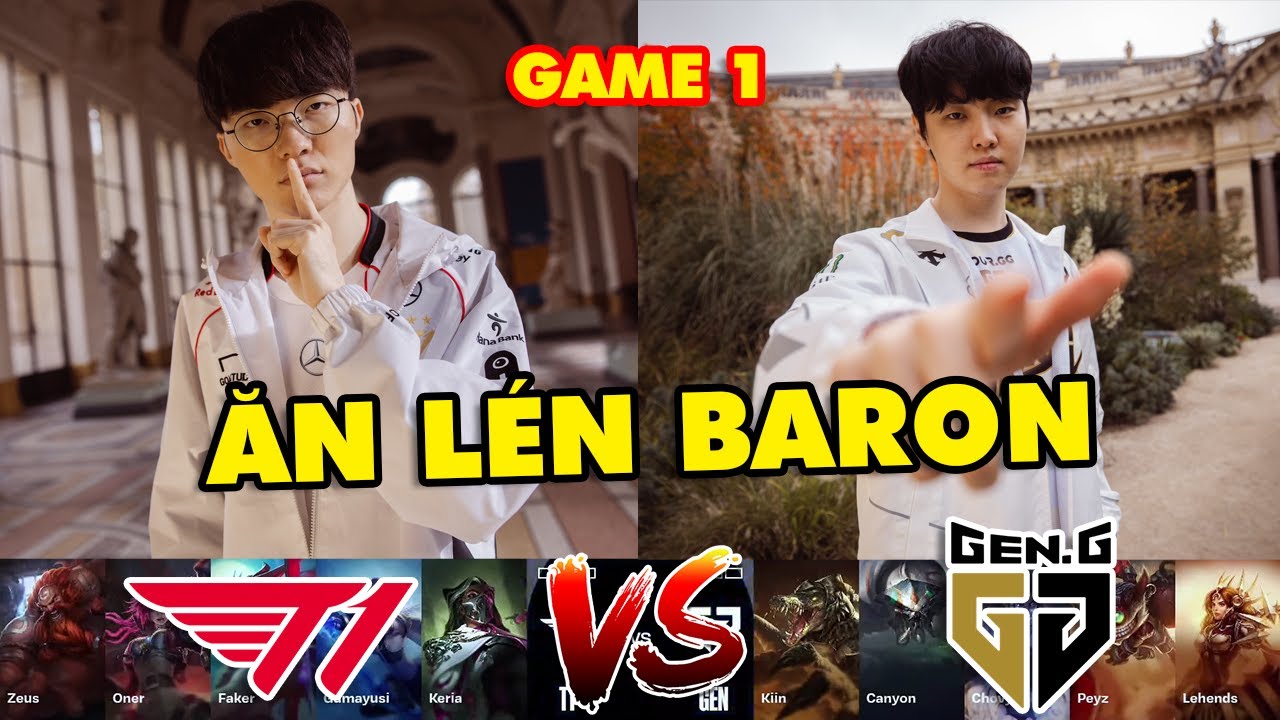 HIGHLIGHT T1 VS GEN GAME 1: ĂN LÉN BARON | VÒNG BÁN KẾT | CKTG 2024 ...