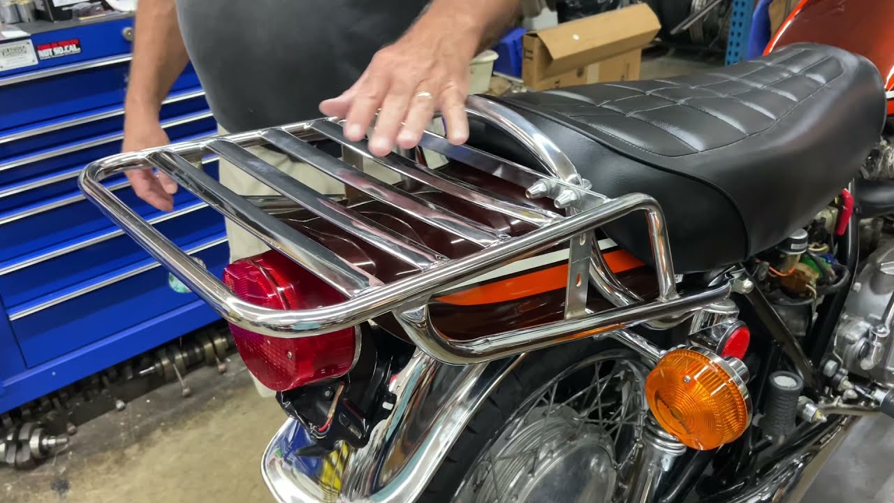 OEM Kawasaki Z1 KZ1000 Luggage Rack - YouTube