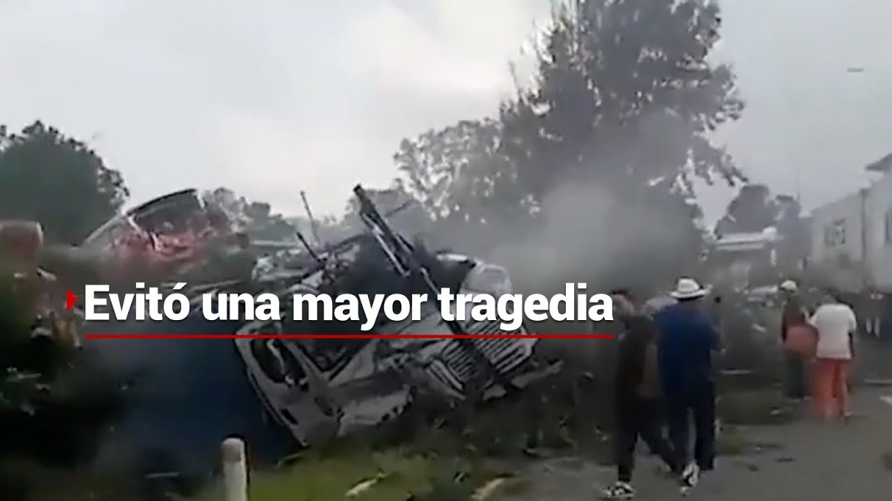 ¡SE SALVO Y LOS SALVÓ! | Tráiler nodriza se quedó sin frenos y esquivó ...