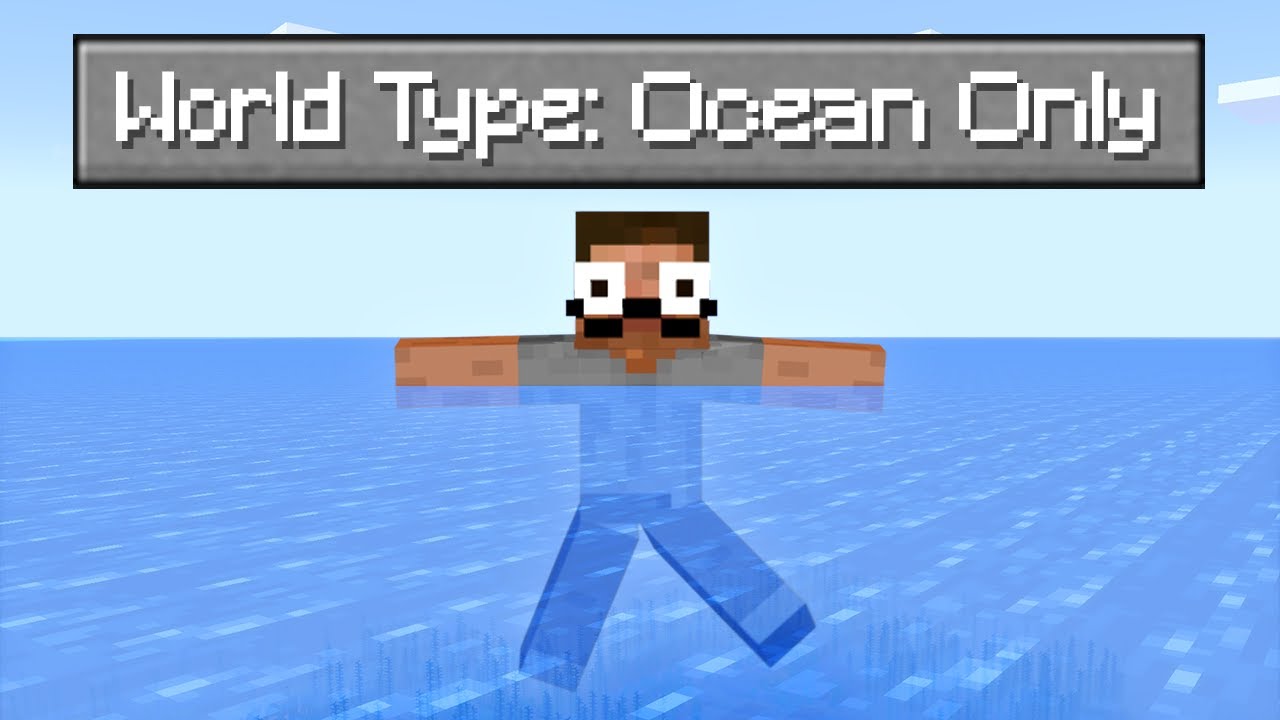 Survive in Minecraft with NOTHING but the Ocean! - YouTube