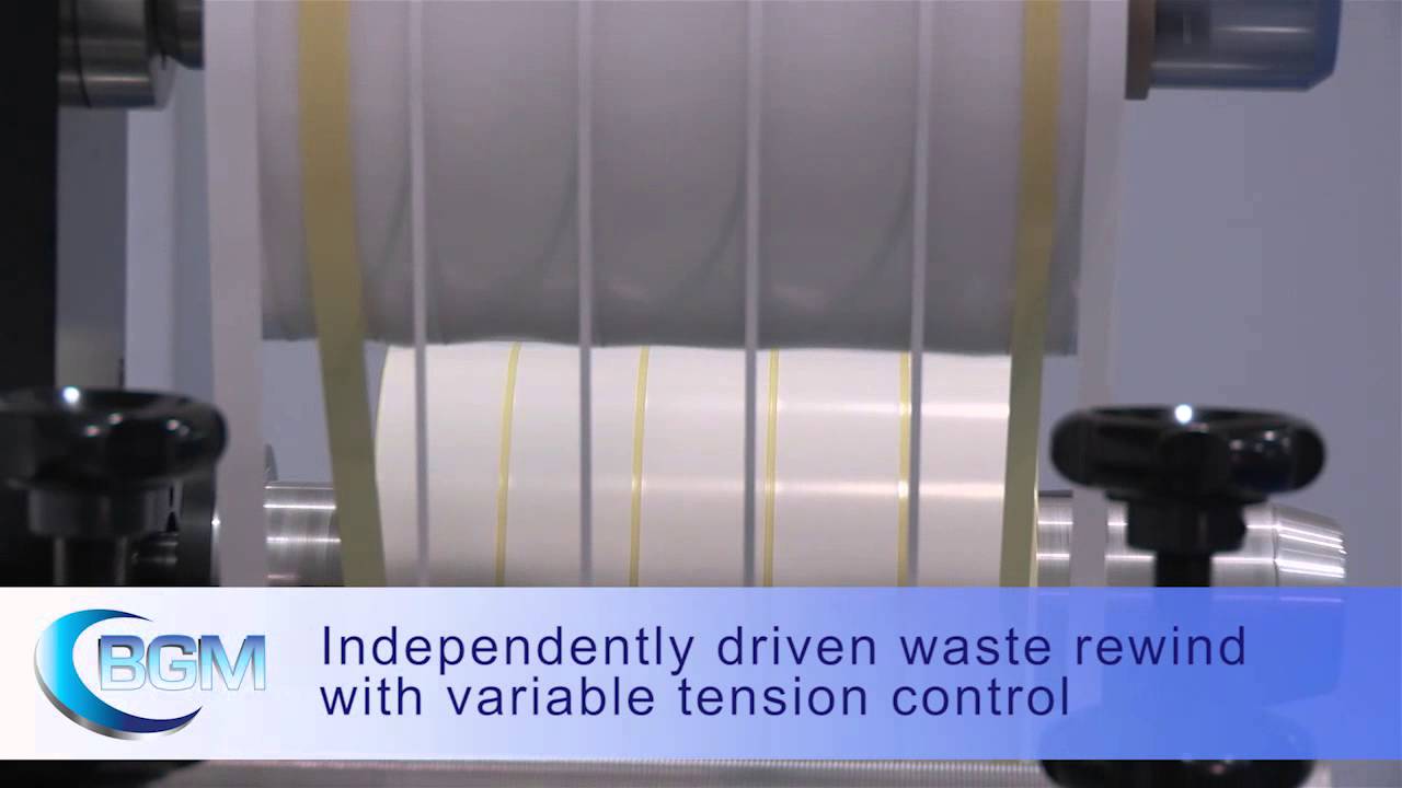 BGM Elite TT250D Table Top Die Cut Slitter Rewinder - YouTube