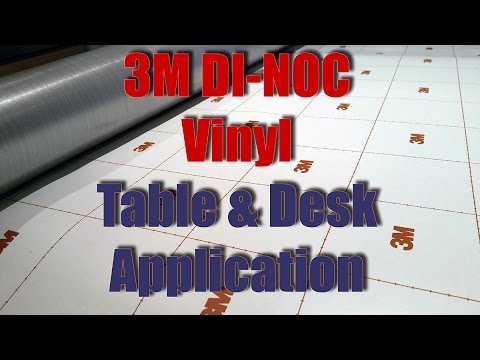 "How To" Vinyl Wrap Tables & Desks 3M DI-NOC - YouTube