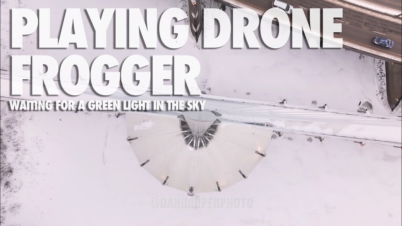 Playing Drone Frogger over the Provencher Bridge 4K 60FPS - YouTube