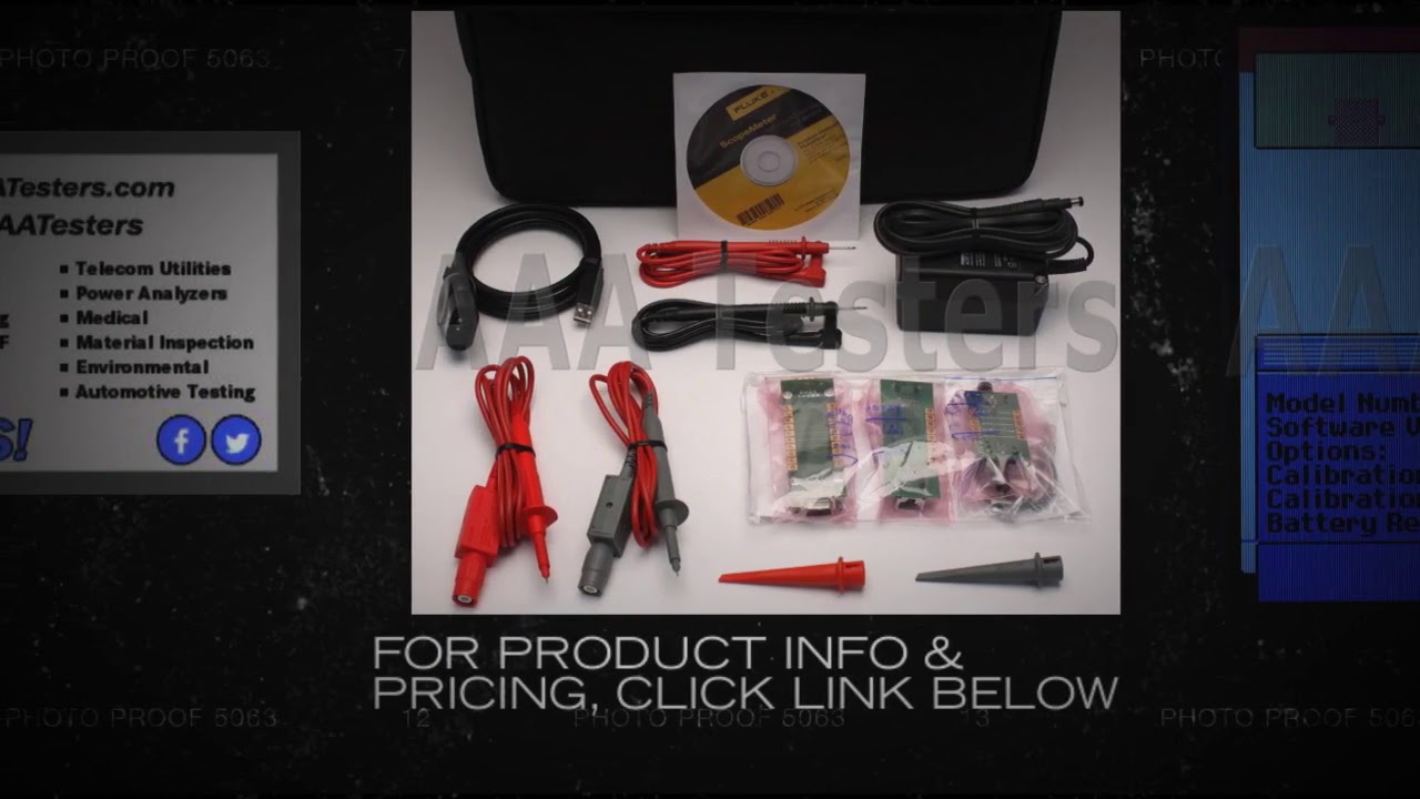 Fluke 225C ScopeMeter Handheld Oscilloscope w/ OPT: Bushealt - YouTube