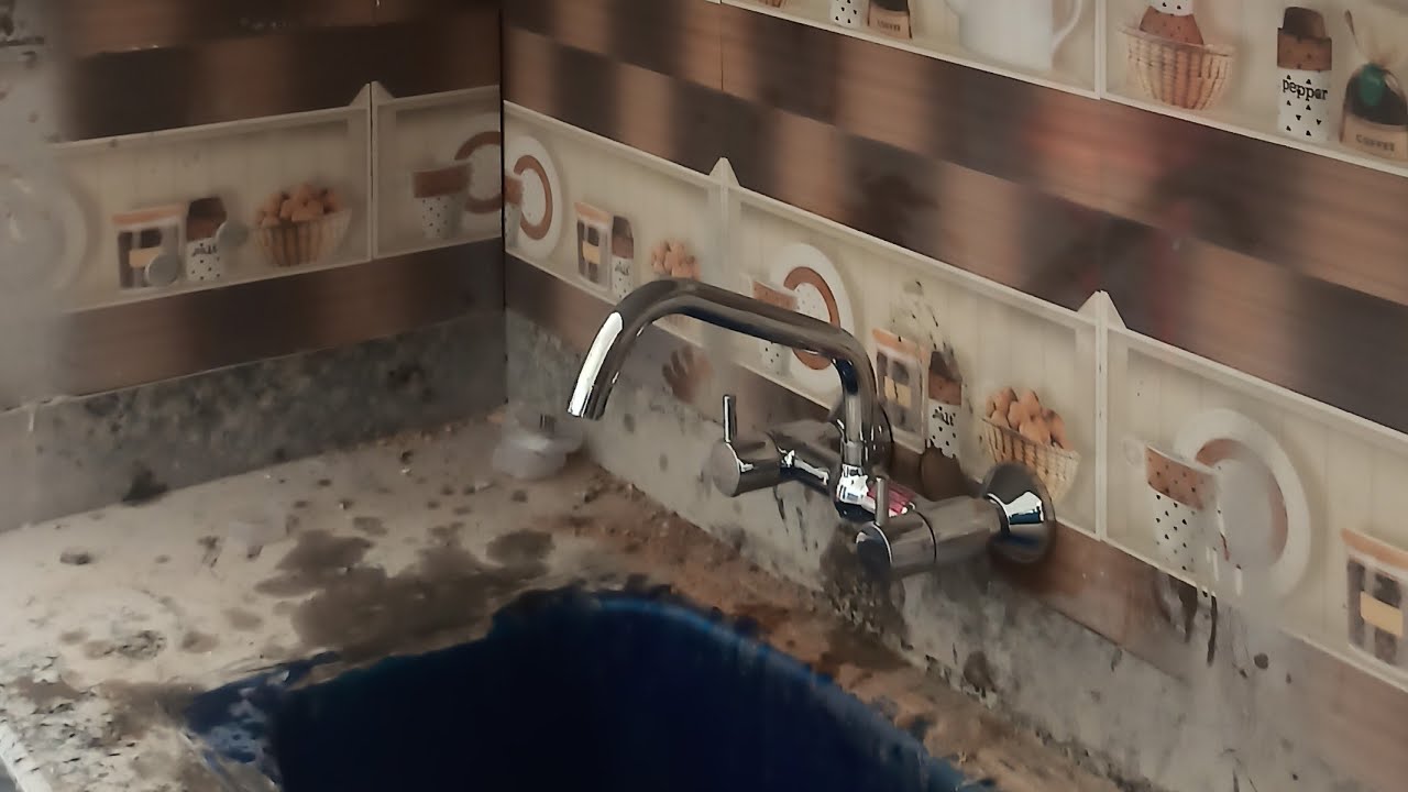 kitchen of sink mixer geyser pipe fitting complete video #sink # ...