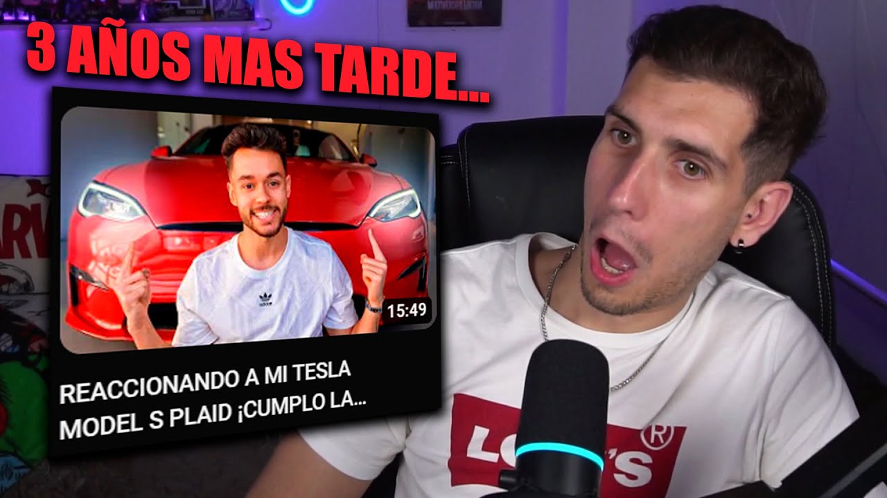 REACCIONANDO AL NUEVO COHE DE @TheGrefg - TESLA MODEL S PLAID || 120. ...
