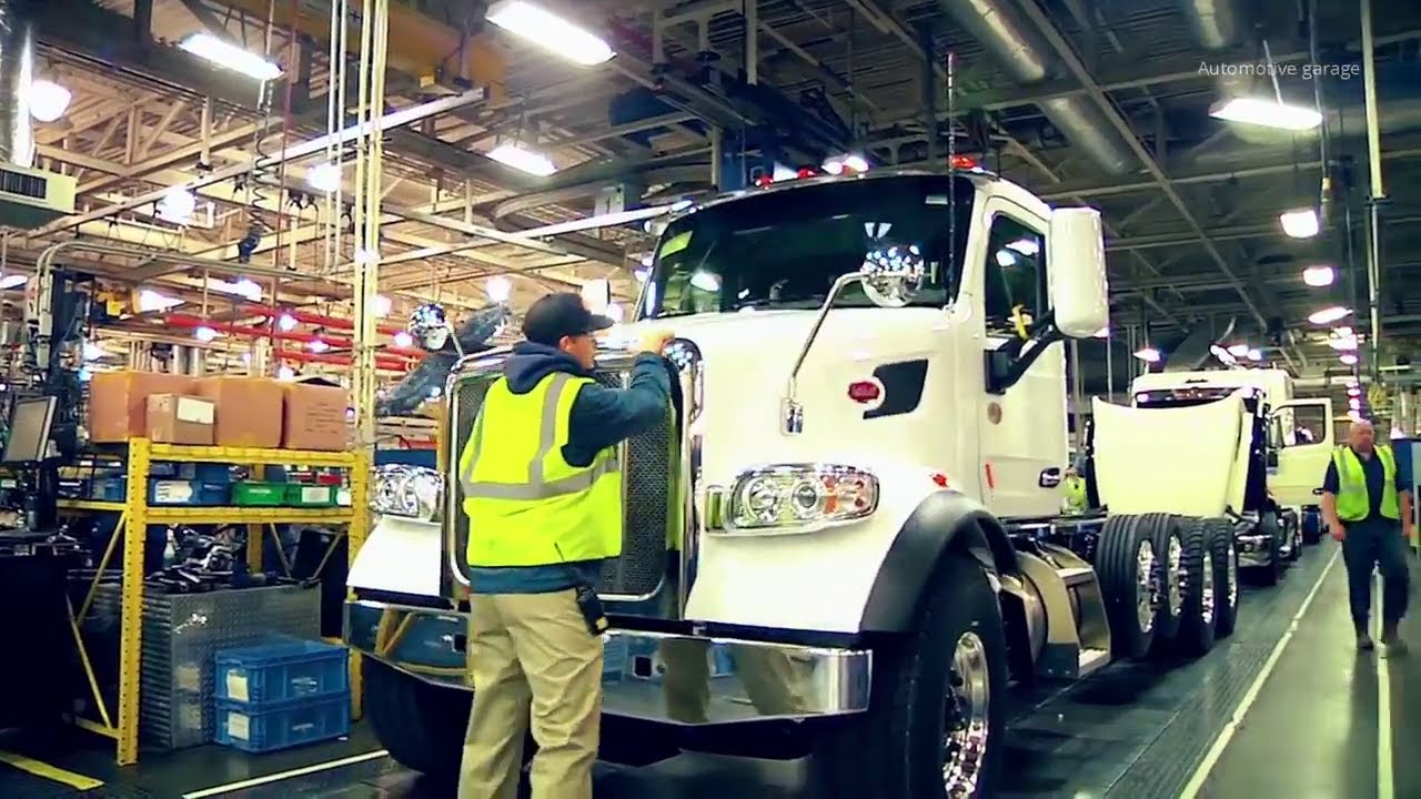 Peterbilt Truck Plant Inside the heavy truck factory - YouTube