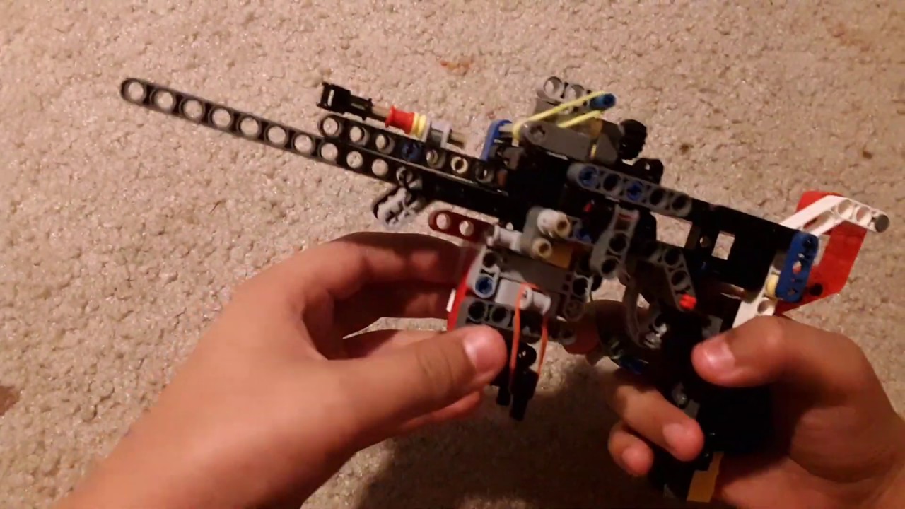 Working lego gun mechanism - YouTube