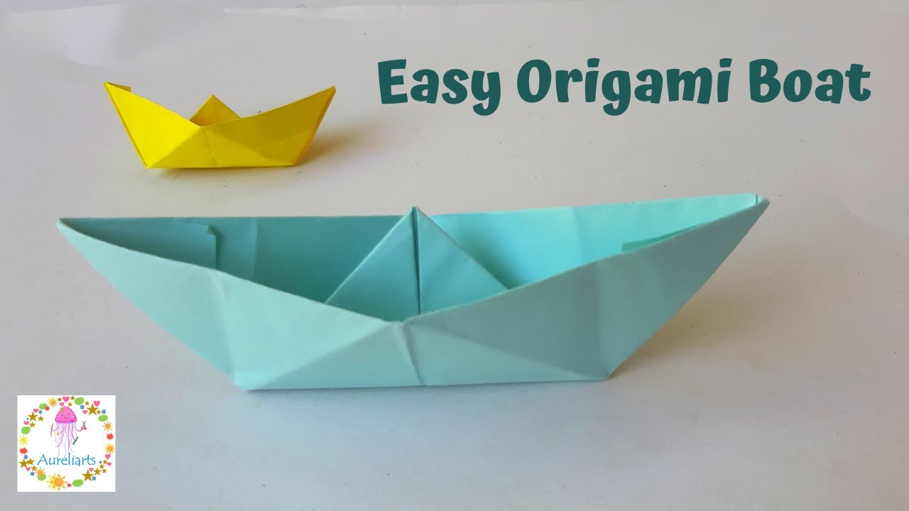 How to make an Origami Paper Boat | Very Easy Origami for Beginners ...