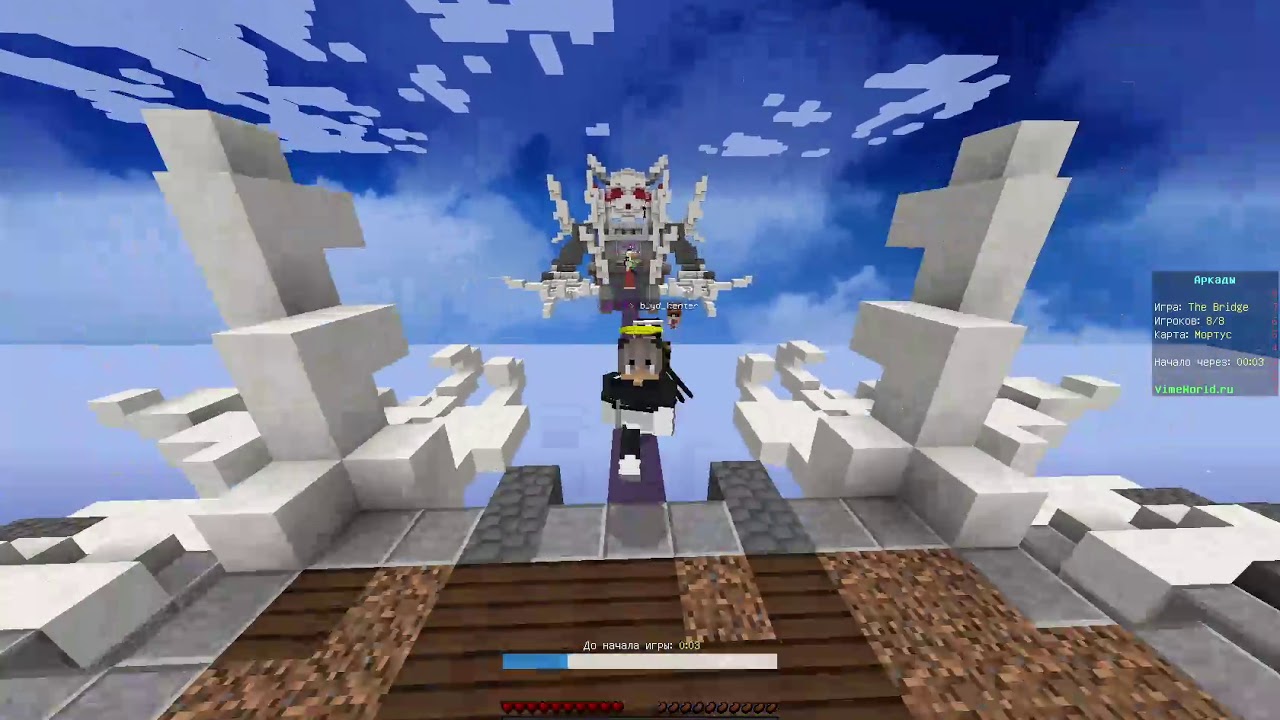 Играю на vime world-(minecraft)duels,the Bridge,blockparty!!! - YouTube