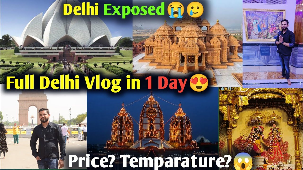 Full Delhi Vlog in 1 Day😍 | क्या क्या हुआ 😱🥲 | Delhi Exposed? | How is ...