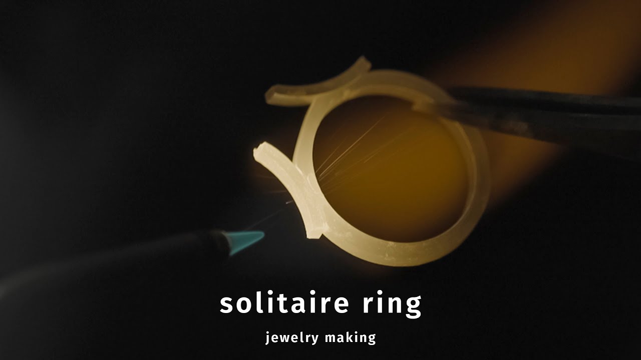 solitaire ring making 【How to make a ring shank 】2 - YouTube