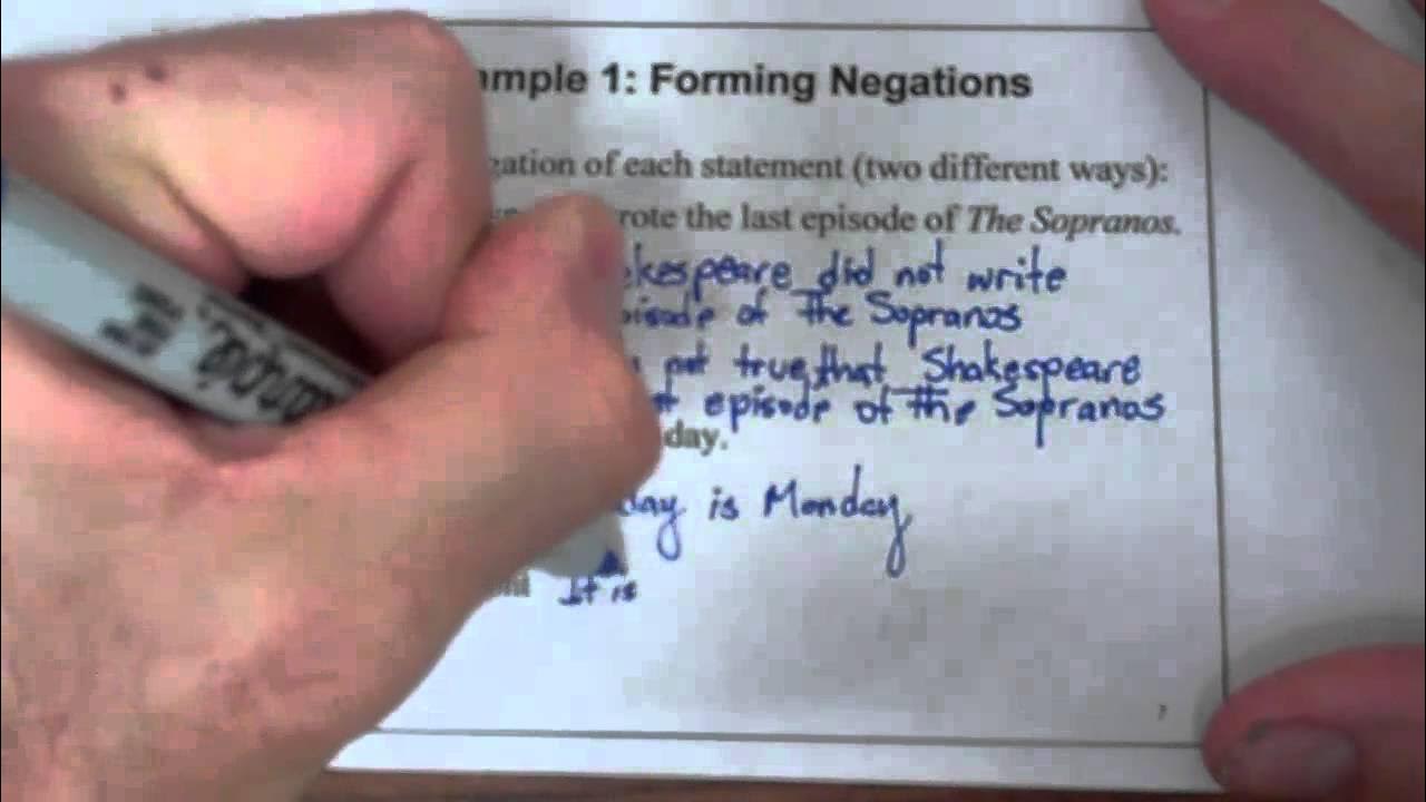 Introduction to Logic: Statements, Negations, and Quantifiers - YouTube