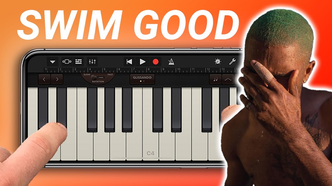 Remaking SWIM GOOD in 2 MINUTES - iPhone GarageBand Cover - YouTube