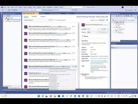 Entity Framework Code First vs. Db First - Visual Studio Winform .Net Core - YouTube