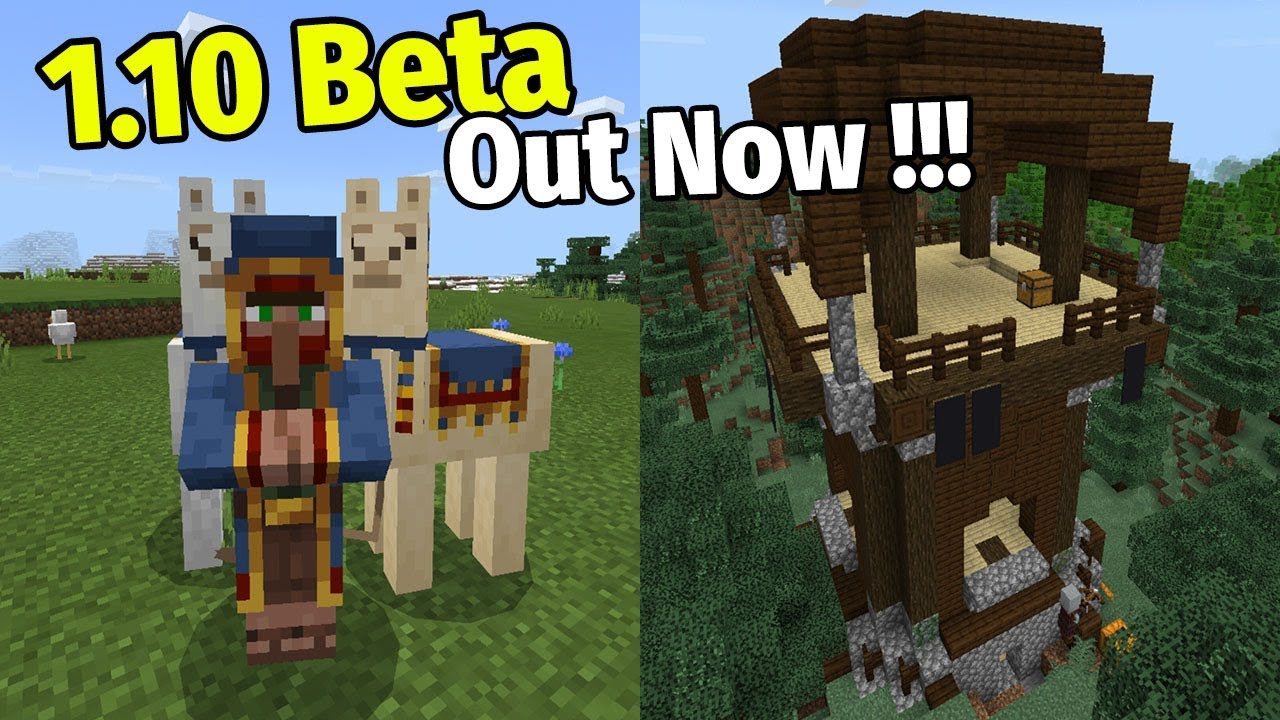 Minecraft PE 1.10 Beta is OUT NOW !!! (Wandering Trader, Pillager ...