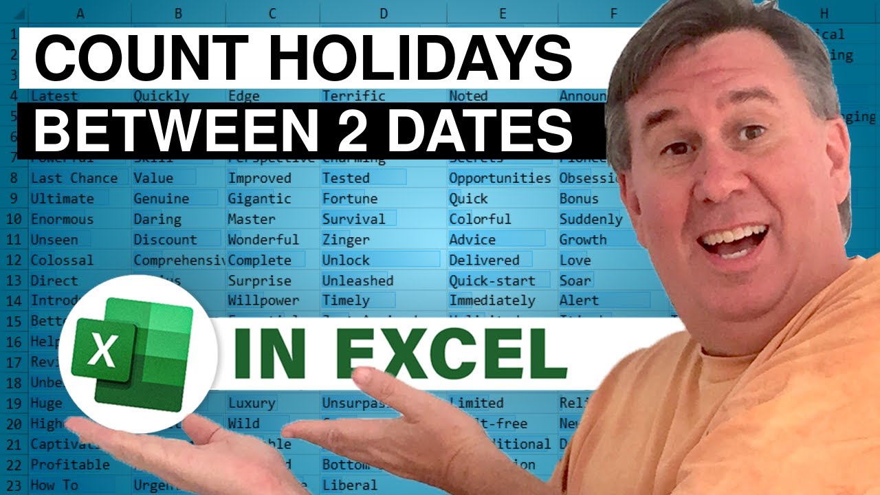 Excel Holidays Between Two Dates 2549 YouTube excel-holidays-between-two-dates-2549-youtube