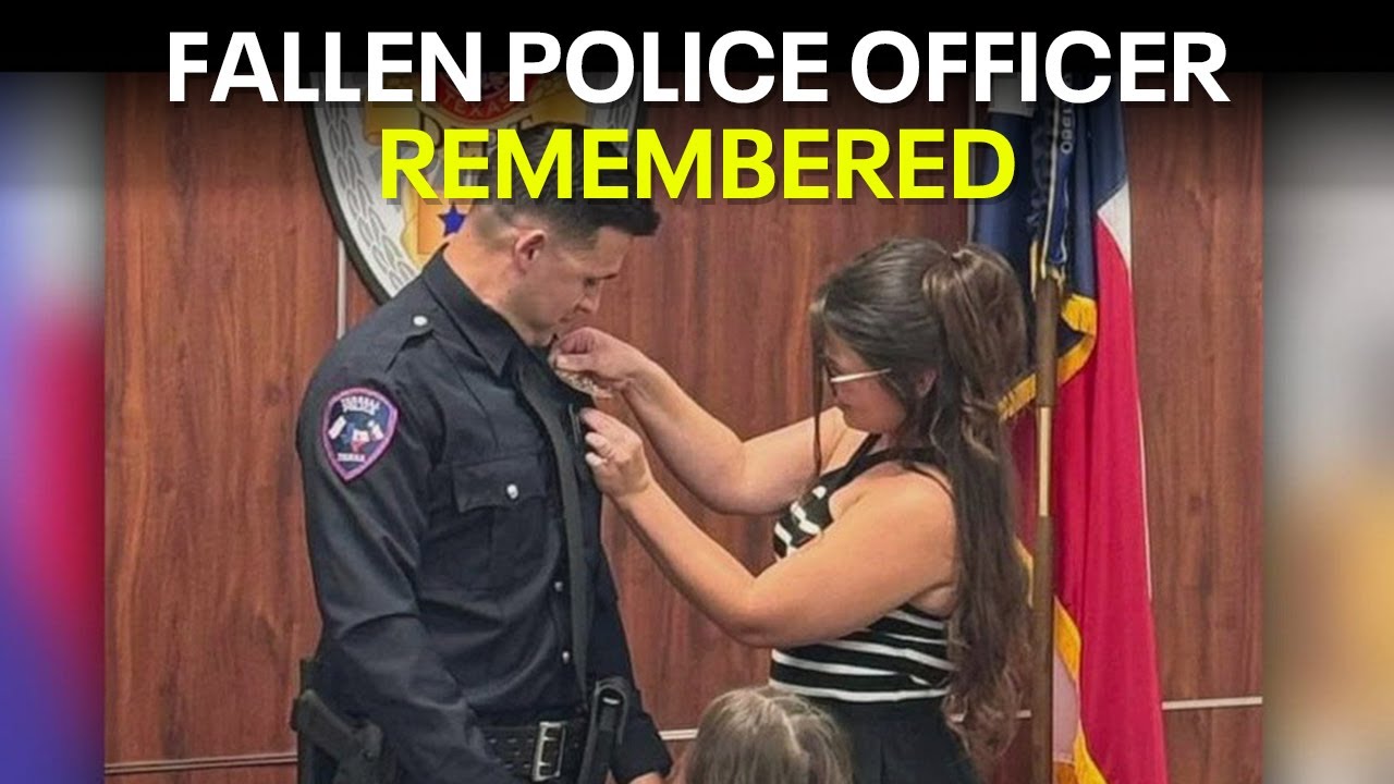 Slain Terrell police officer remembered at vigil - YouTube