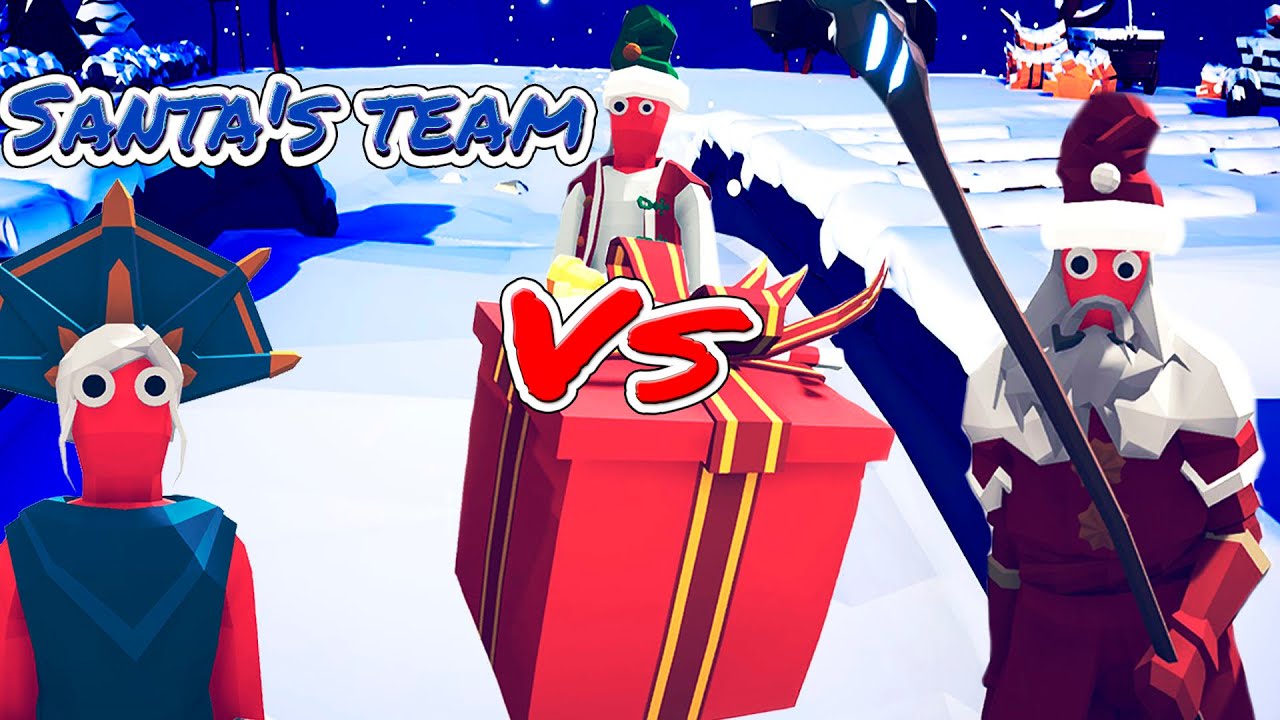 Santa's team Epic battle - Totally Accurate Battle Simulator TABS - YouTube