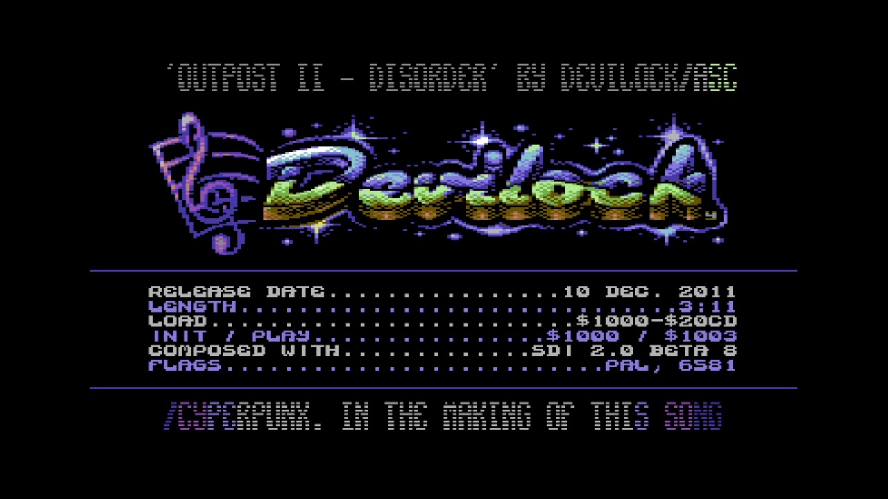 dEViLOCk - Outpost II - Disorder | C64 Music - YouTube