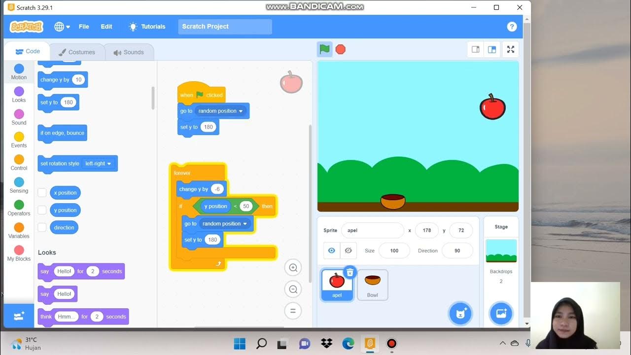 Tutorial Membuat Game Sederhana "Menangkap Apel" Menggunakan Scratch ...