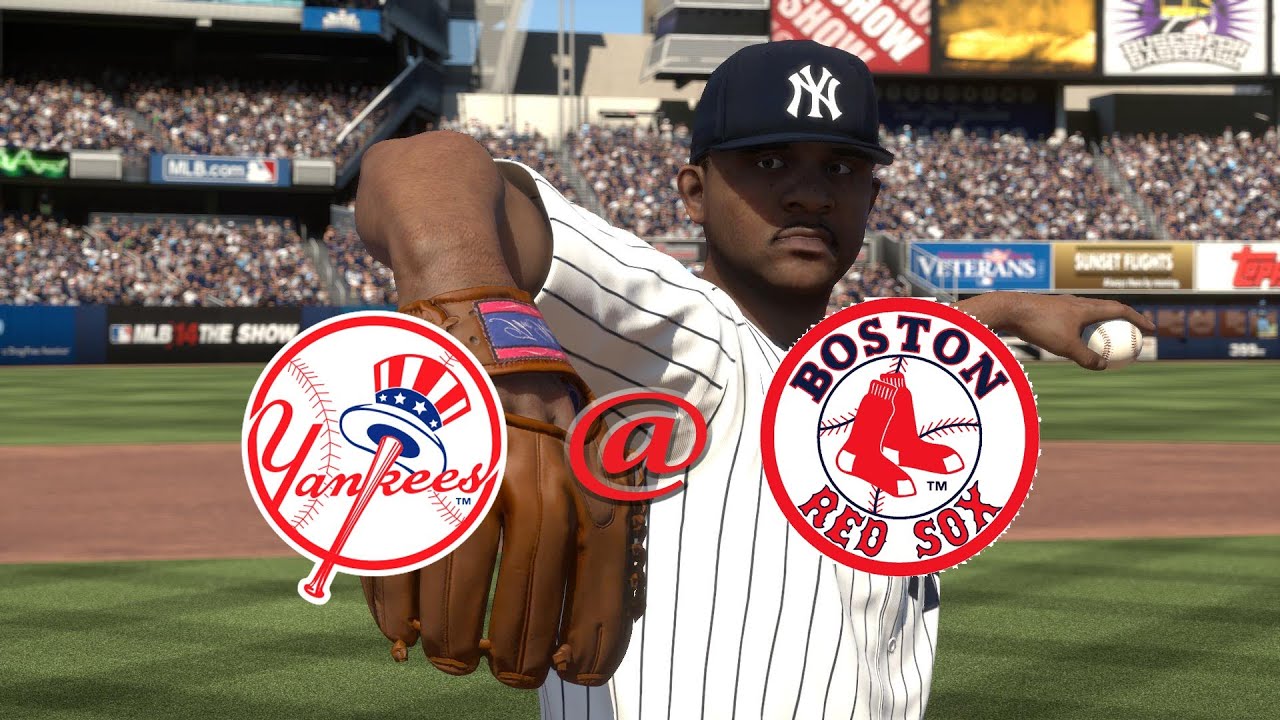 MLB 14 The Show - BOS vs NYY (Online Ranked Match) - YouTube