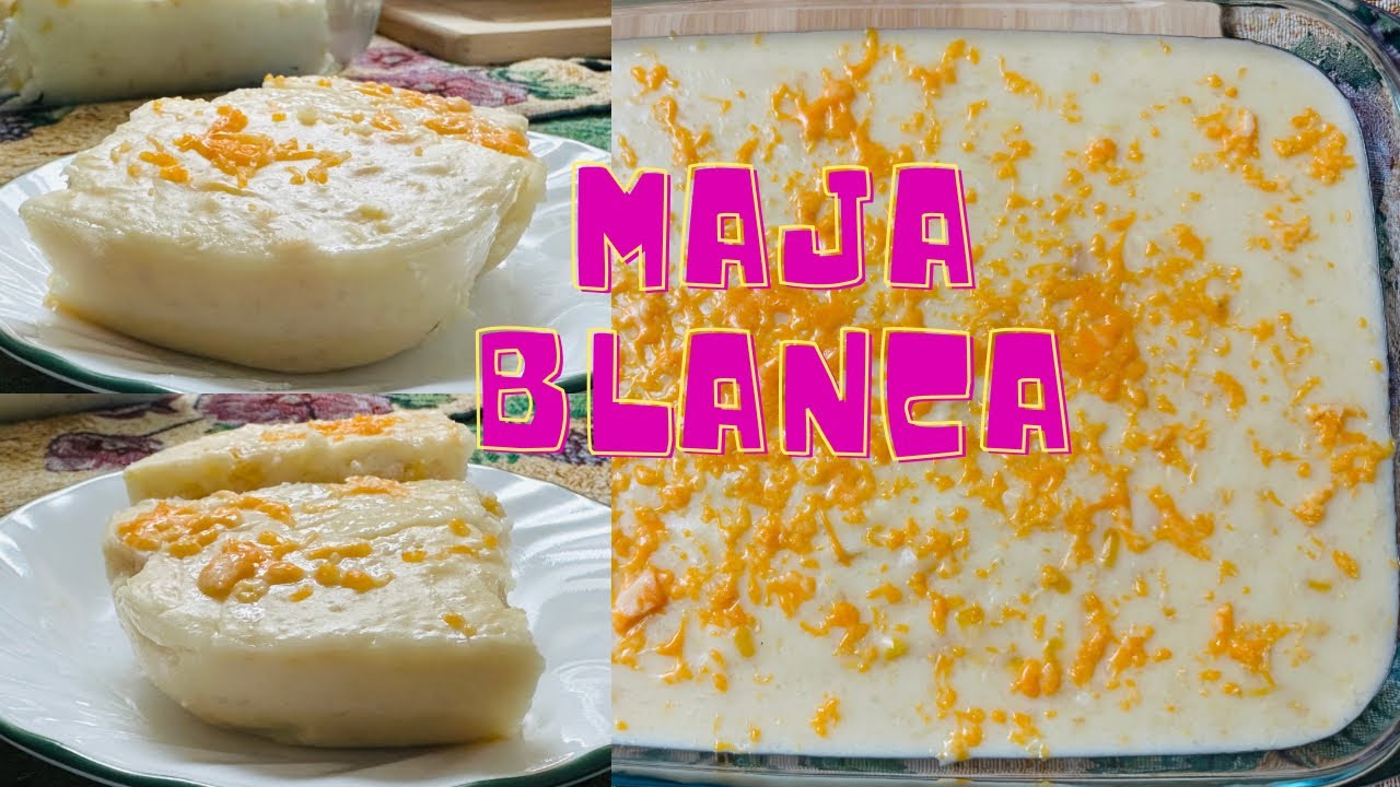 Easy Maja Blanca Recipe | How To Cook Pinoy Coconut Pudding | Simple ...