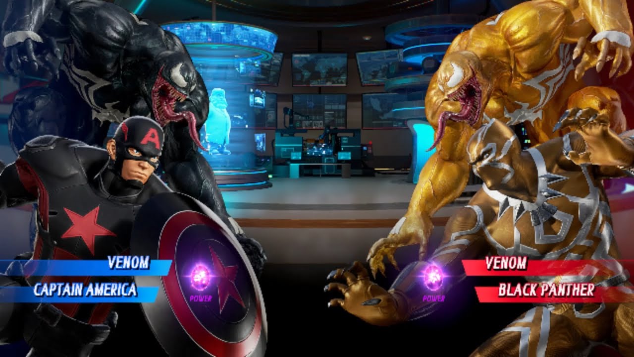 Venom & Captain America Vs Venom & Black Panther [Very Hard] Marvel ...