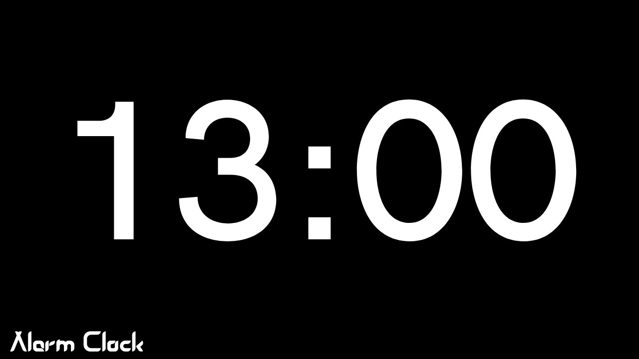 13 Minute Timer | Alarm Clock - YouTube
