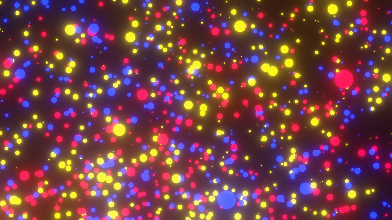 Flying Floating Colorful Particles - 4K Free Color Changing Motion ...