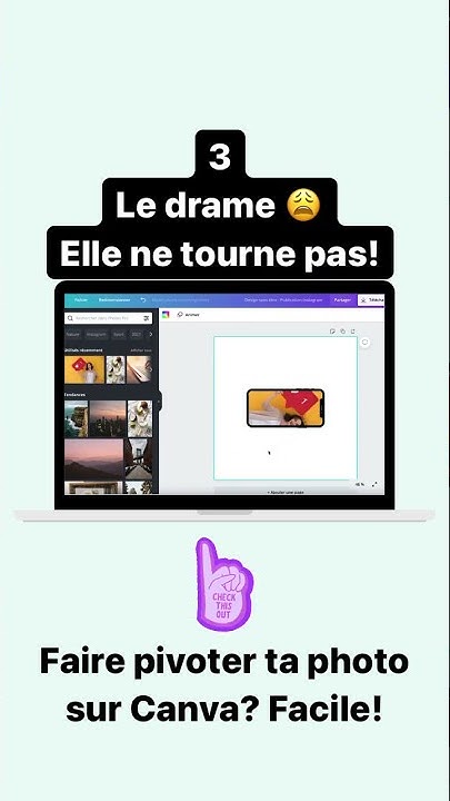 Comment faire pivoter une image dans un cadre sur Canva ? #shorts #canvatips #canva # ...