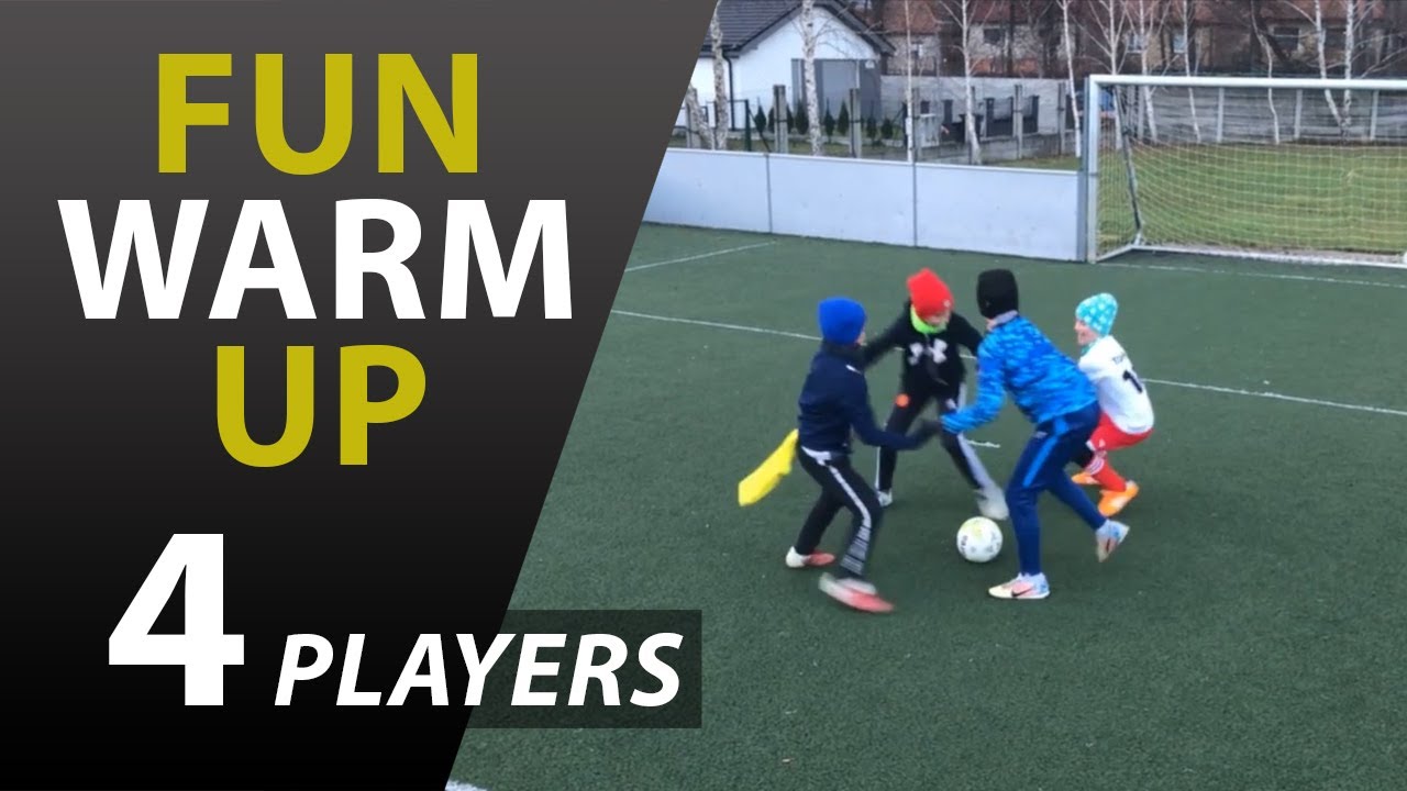 FUN WARM-UP WITHOUT A BALL FOR 4 PLAYERS | FOOTBALL WARM-UP #9 - YouTube