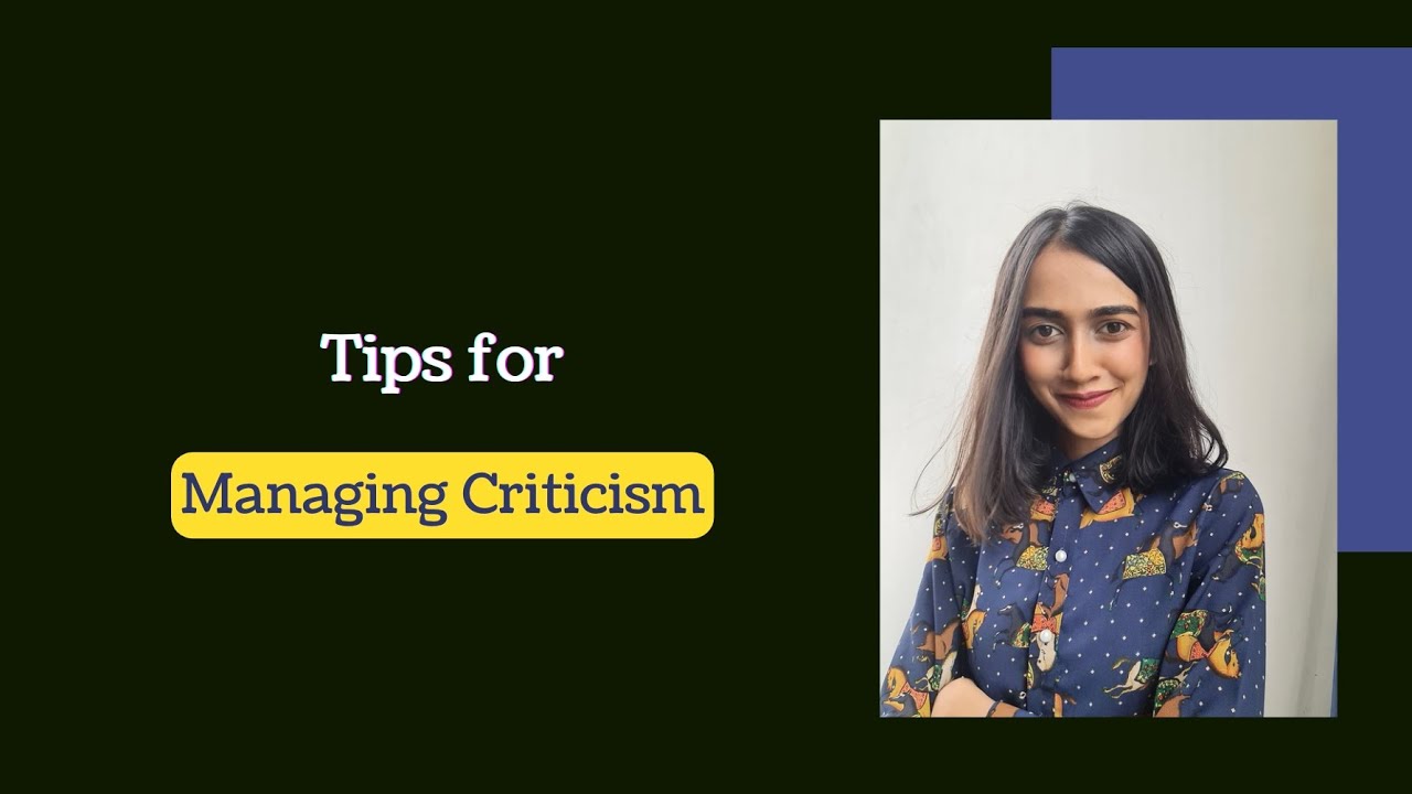 Respond better to criticism with these tips - YouTube