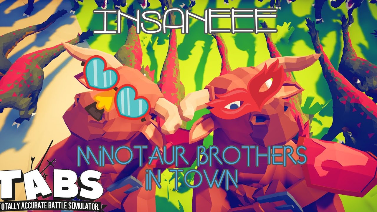 TABS - 2 MINOTAUR BROS AND RAPTOR ARMY V EVERY UNIT #2 - Totally ...