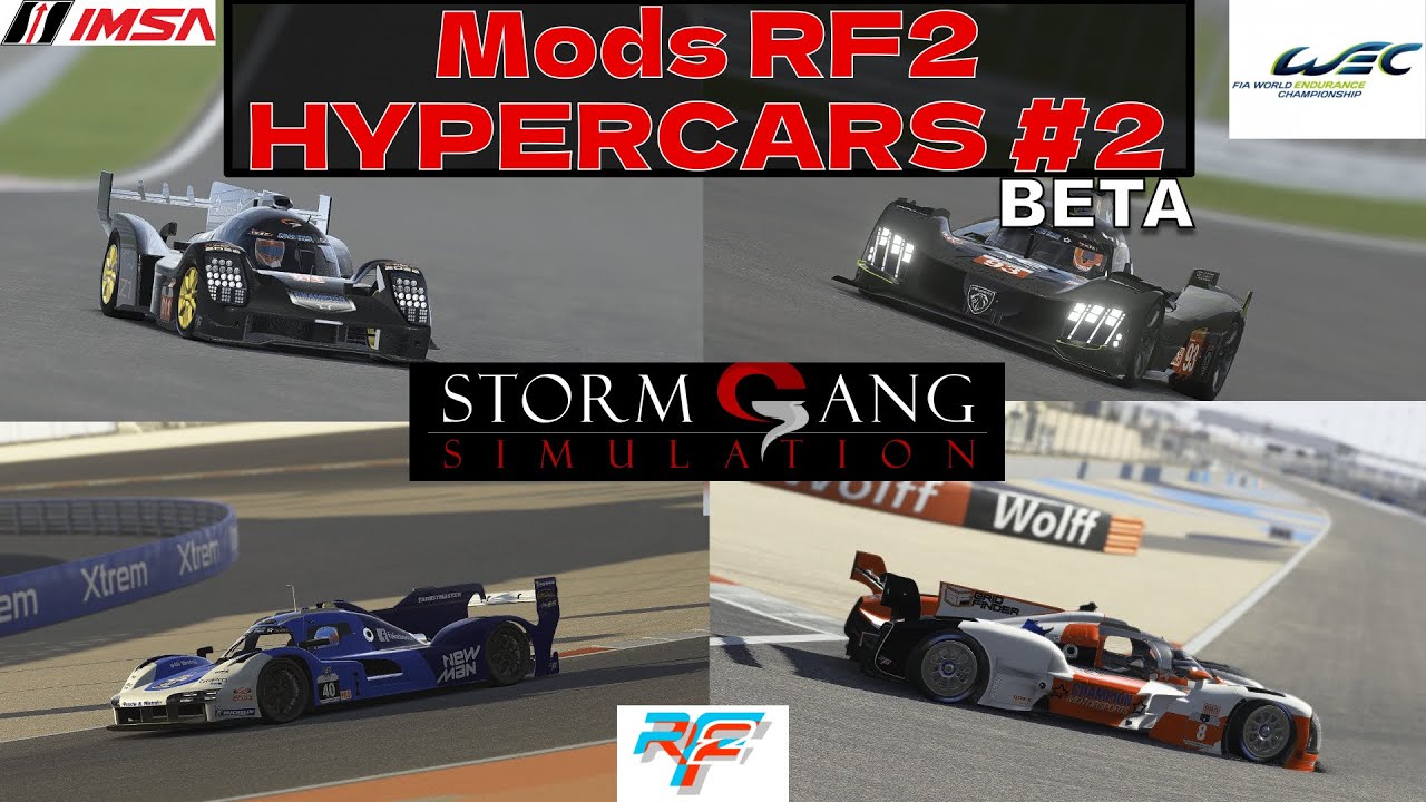 RFACTOR 2 : HYPERCARS MODS STORM GANG SIMULATION 2 - YouTube
